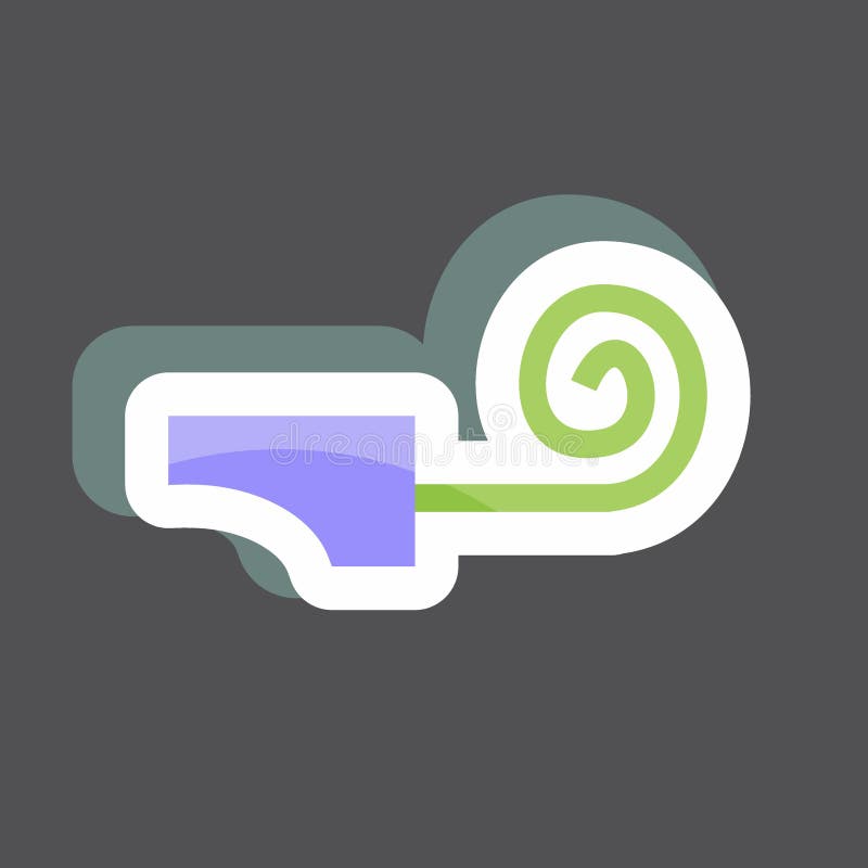 Sticker Party Blower. Suitable for Party Symbol. Simple Design Editable ...