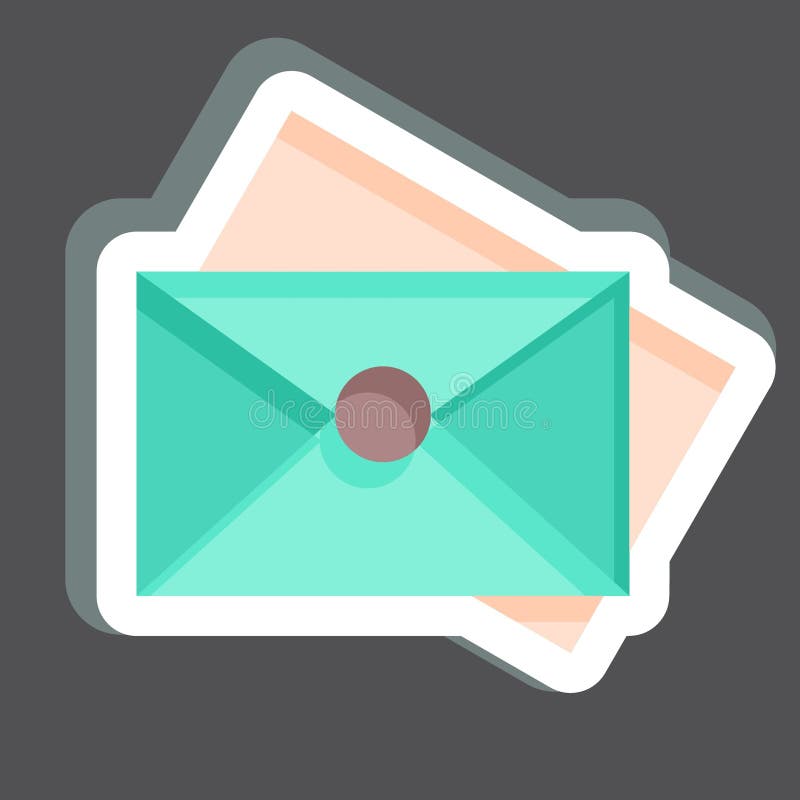 Sticker Post. Related To Post Office Symbol. Simple Design Editable ...