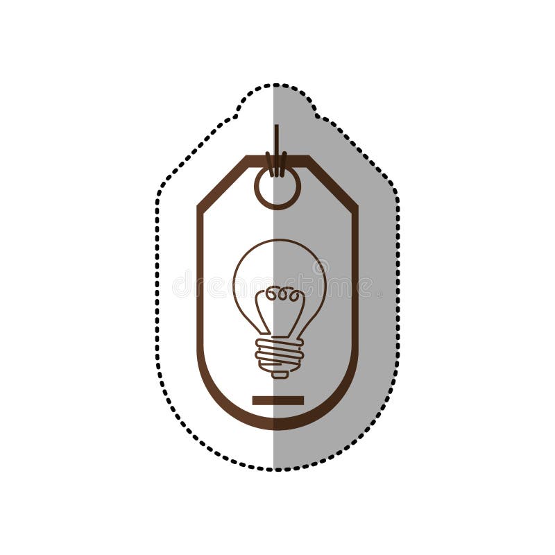 Sticker Price Tag of Light Bulb with Resistance Stock Vector ...