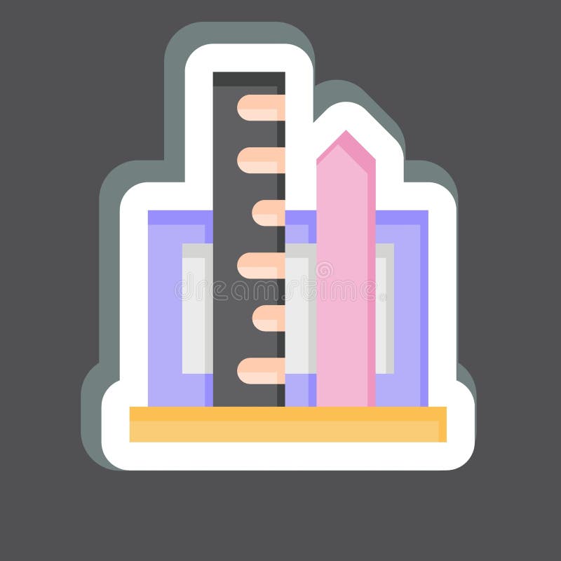 Sticker Project Management. Related To Creative Concept Symbol. Simple ...