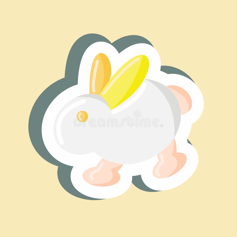 A Sticker of a Rabbit Dressed in a Suit. Cute Mafia Boss. Stock ...