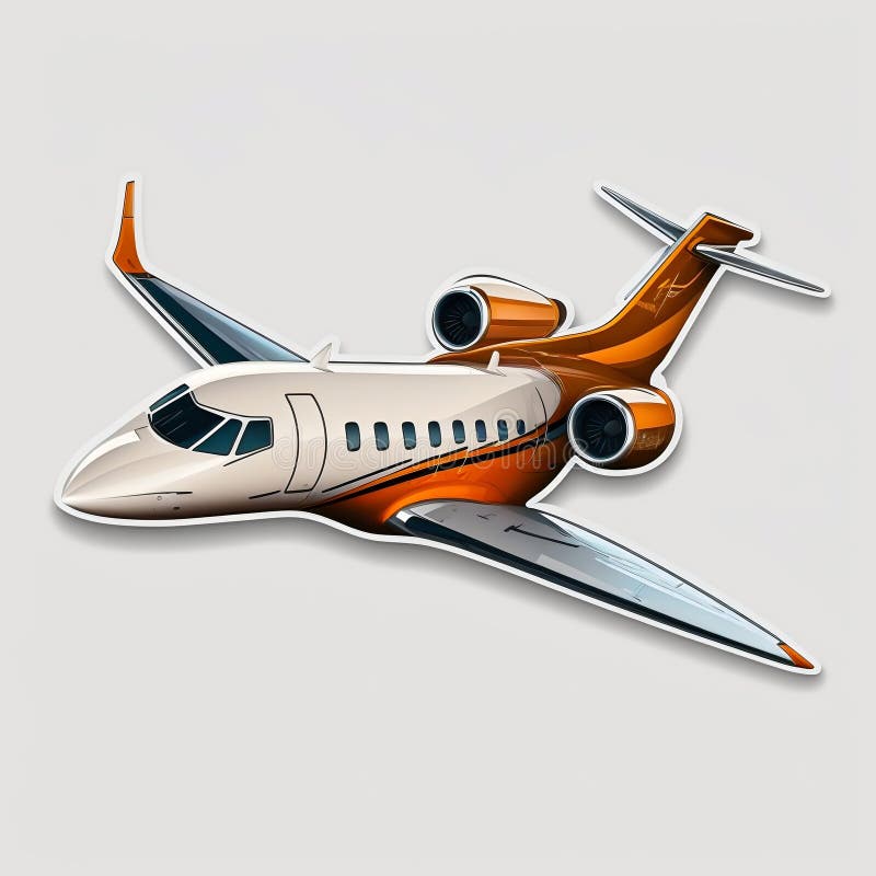 Sticker Rc Airplane Isolated. Generative AI Stock Illustration ...