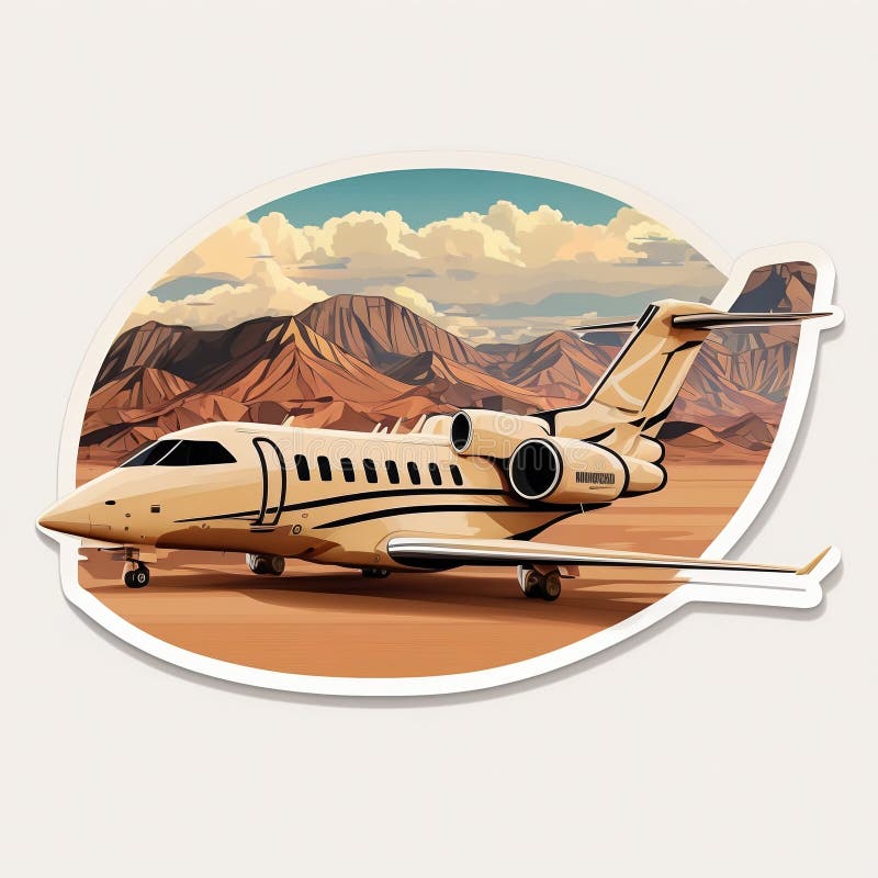 Sticker Rc Airplane Isolated. Generative AI Stock Illustration ...