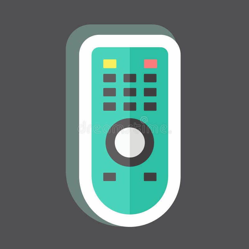 Sticker Remote. Suitable for Home Symbol. Simple Design Editable ...