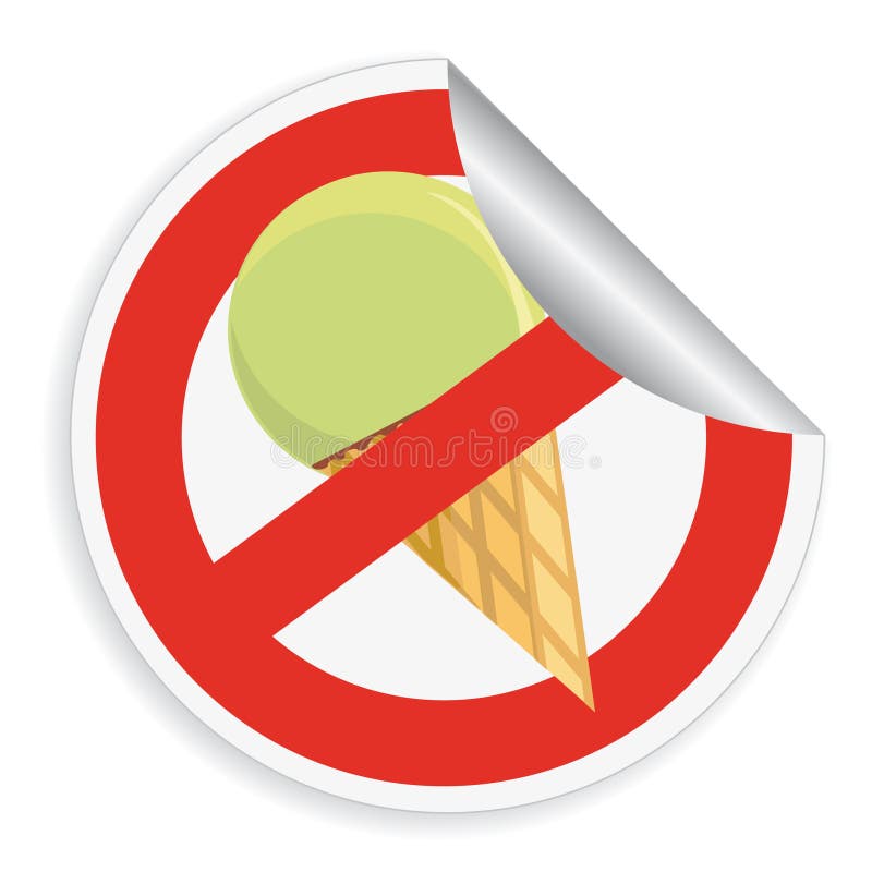 Sticker restrictive sign stock vector. Illustration of sticking - 10239345