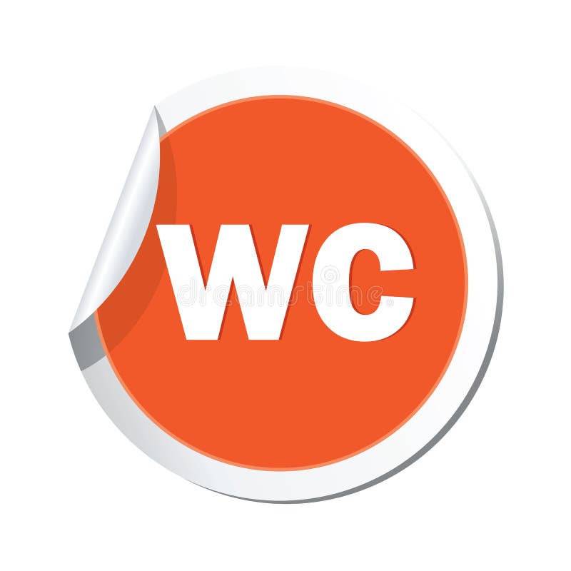 Restroom Icon and Wheelchair Symbol on the Sticker Stock Vector ...