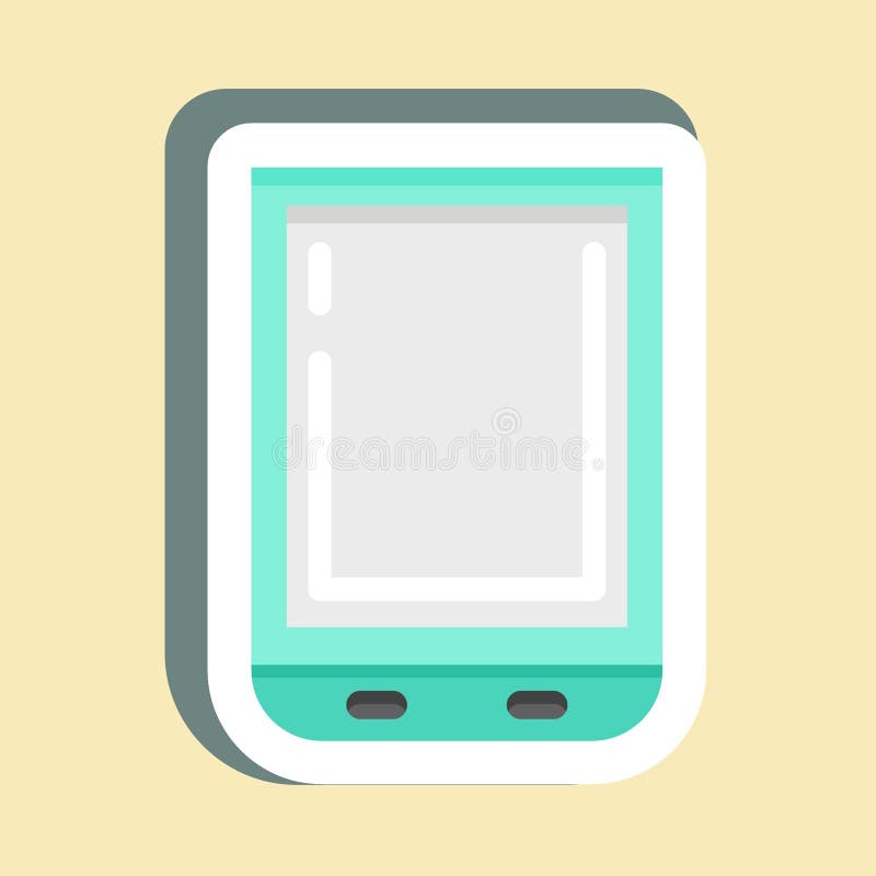 Sticker Scanner. Suitable for Computer Components Symbol. Simple Design ...