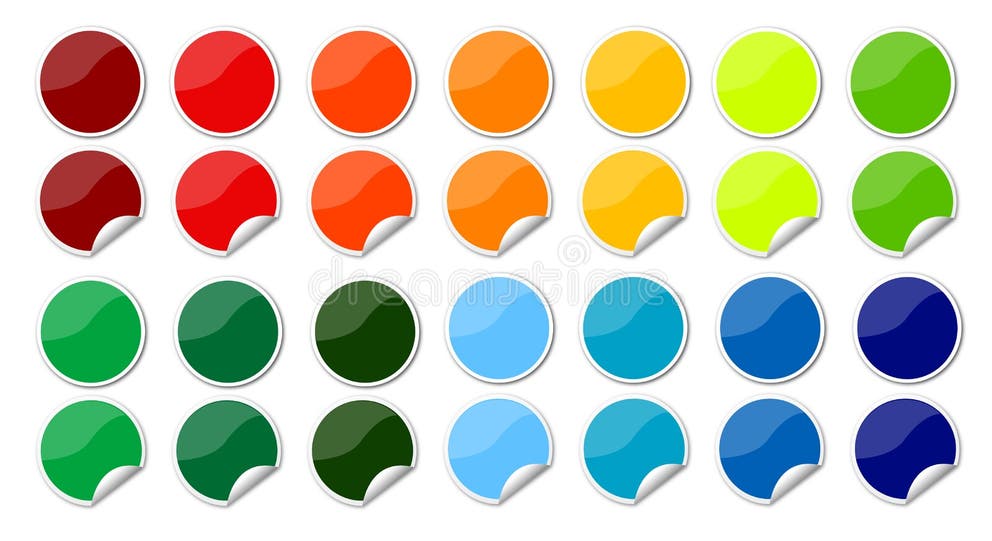 Sticker set stock vector. Illustration of green, colorful - 9896224