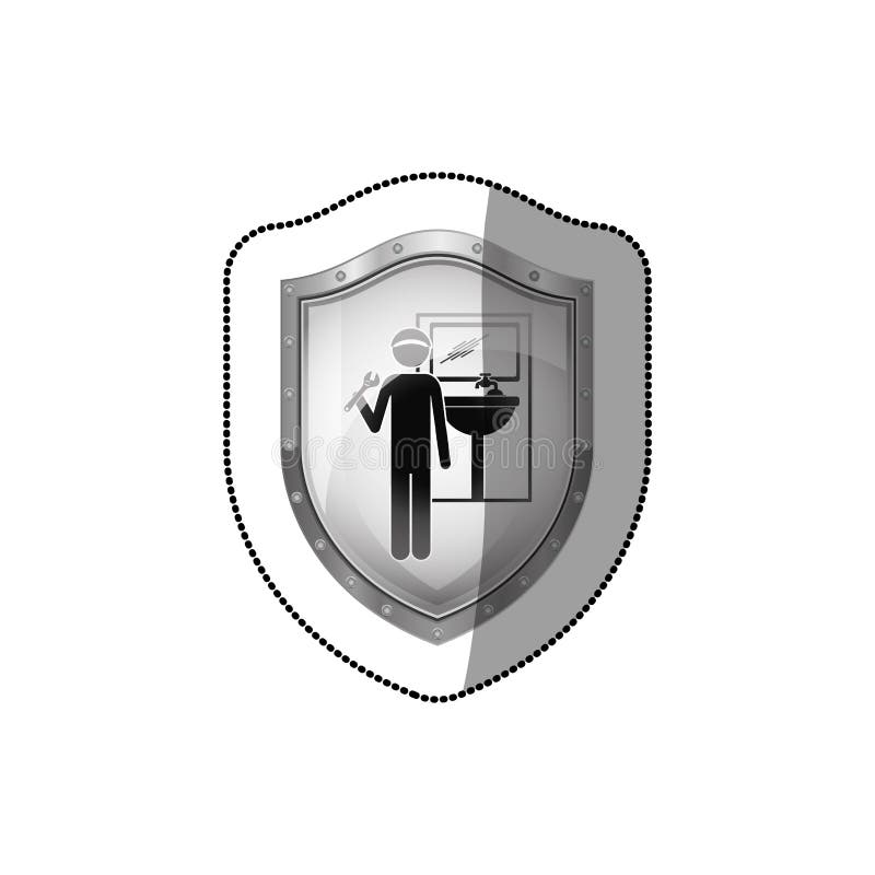 Plumbing Emblem Shield Stock Illustrations – 31 Plumbing Emblem Shield ...