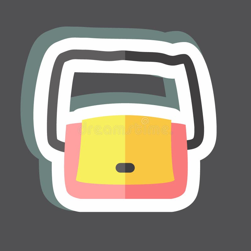 Sticker Shoulder Bag. Suitable for Men Accessories Symbol. Simple ...