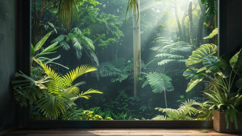 A Sticker Showing a Rainforest Scene with the Text Preserve the Lungs ...