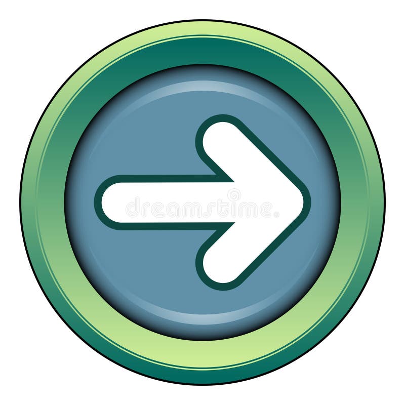 Sticker or Sign Showing the Direction To Take Stock Illustration ...