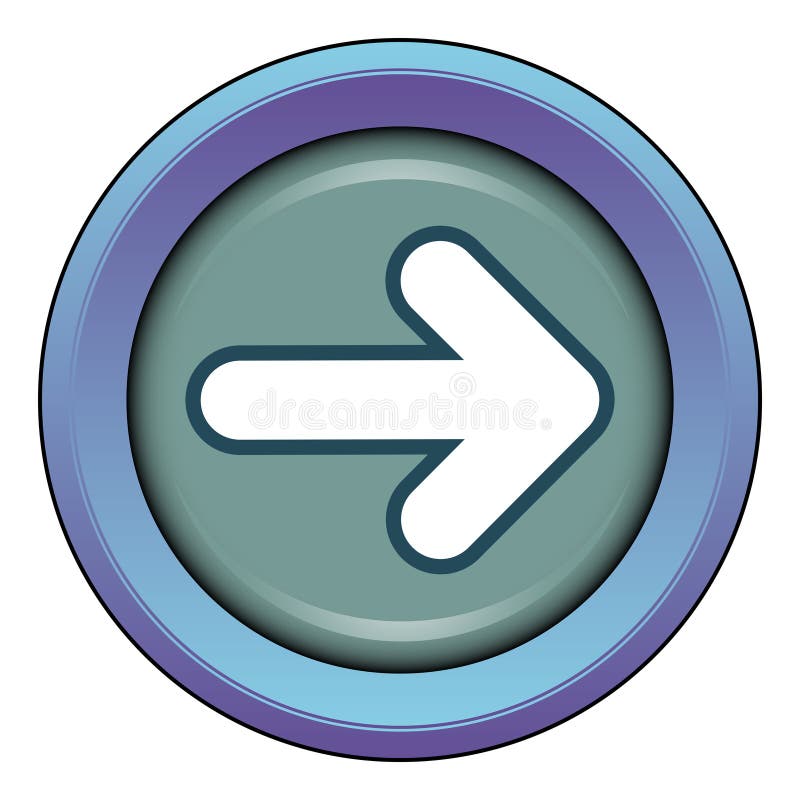 Sticker or Sign Showing the Direction To Take Stock Illustration ...