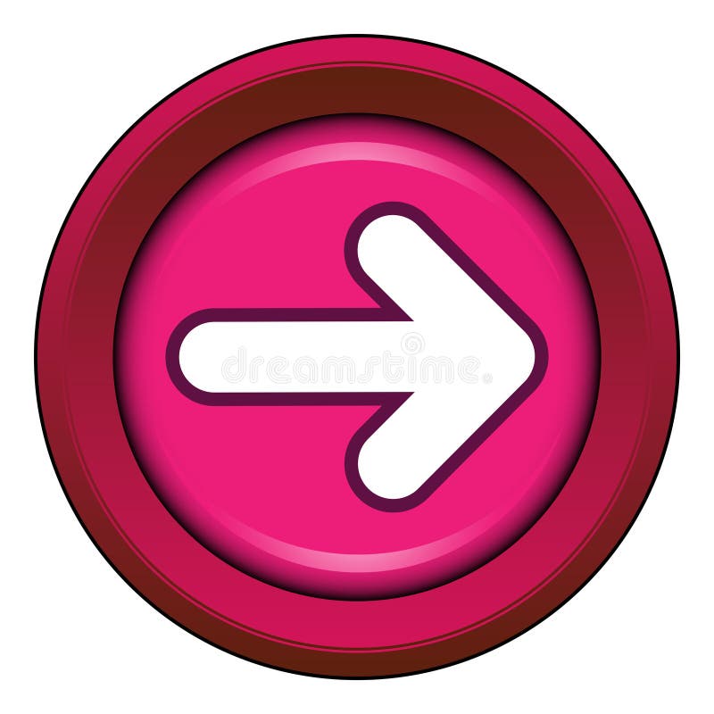 Sticker or Sign Showing the Direction To Take Stock Illustration ...