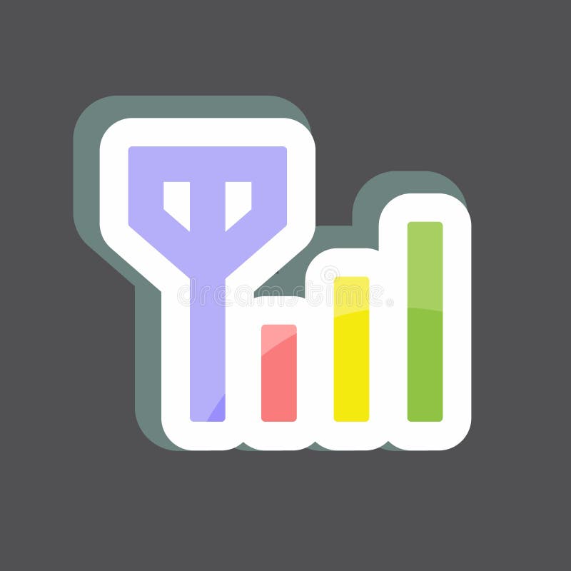 Sticker Signals. Suitable for Mobile Apps Symbol. Simple Design ...