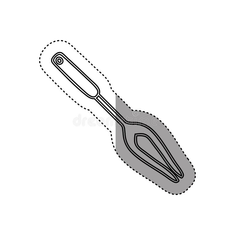 Fork Utensil Kitchen Outline Stock Illustration - Illustration of icon ...