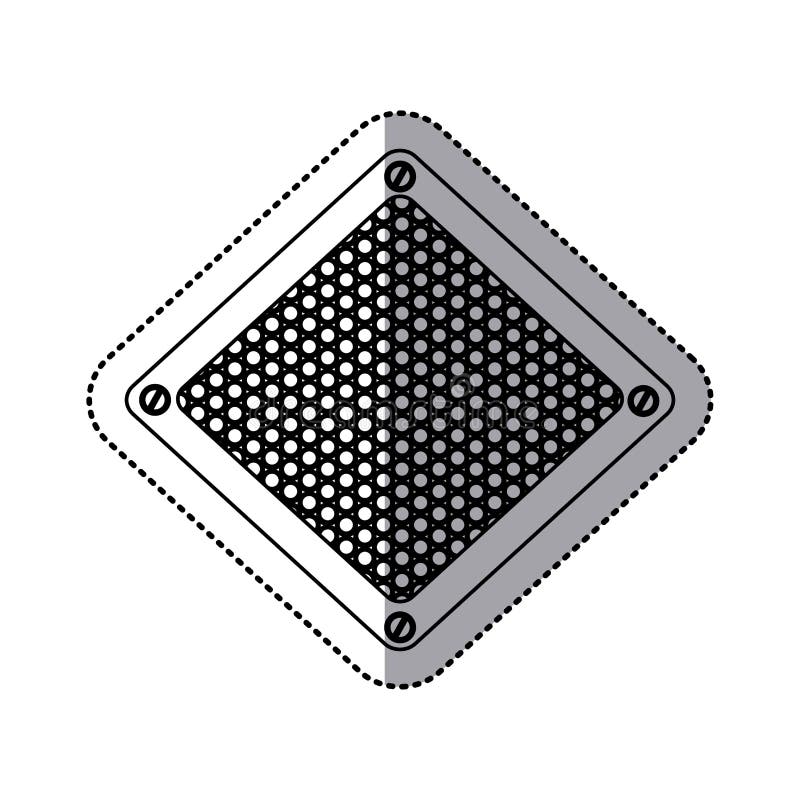 Diamond grill stock vector. Illustration of abstract - 18709092