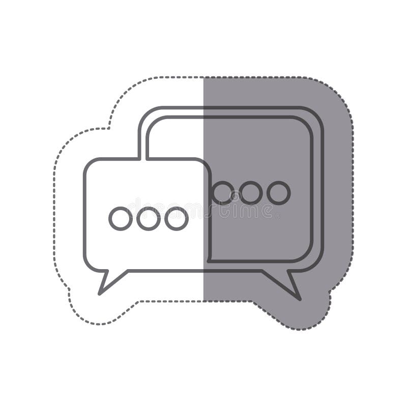 Sticker Silhouette Set Dialog Box and Suspending Points Stock ...