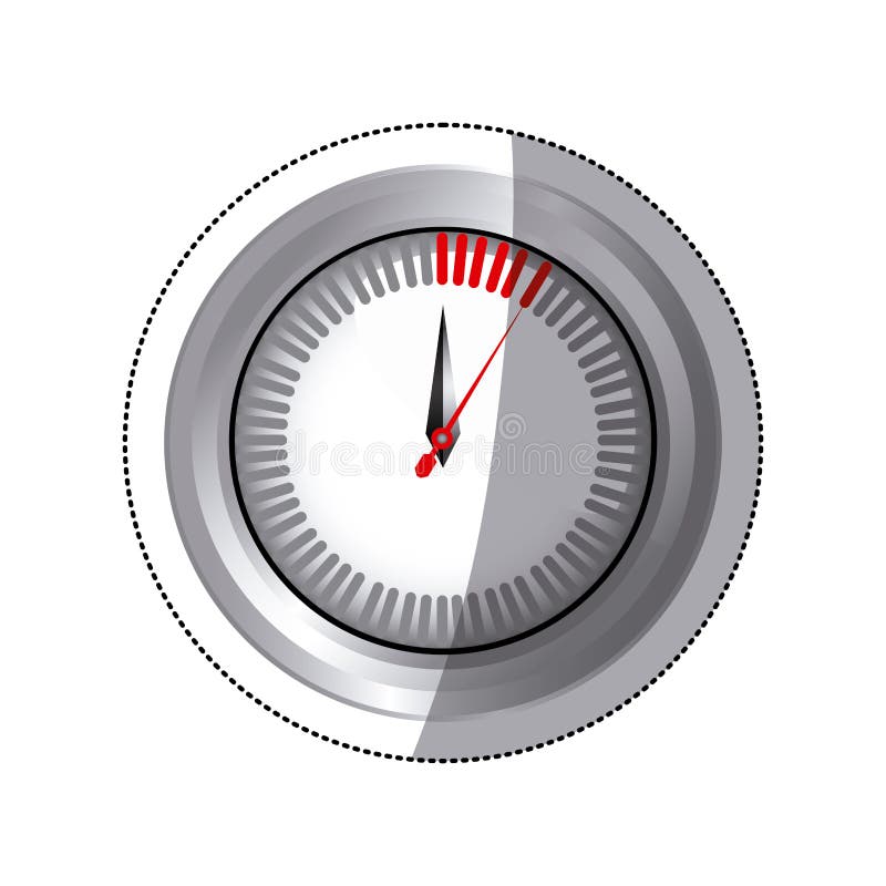 Sticker Silver Screen Chronometer Timer Counter Stock Illustration ...