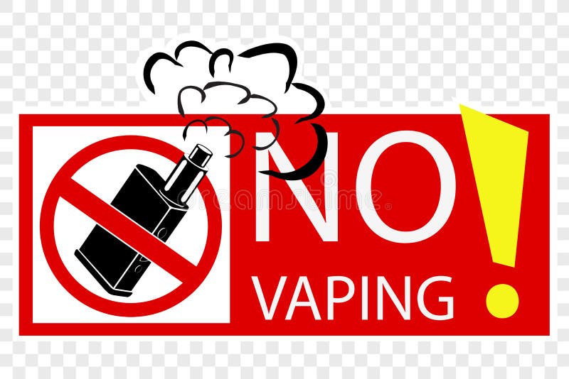 Sticker Simple Sign No Vaping, at Transparent Effect Background Stock ... Sticker Simple Sign No Vaping, at Transparent Effect Background Stock ...