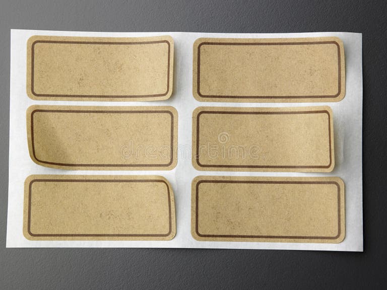 1,110 Blank Brown Color Sticker Stock Photos - Free & Royalty-Free ...