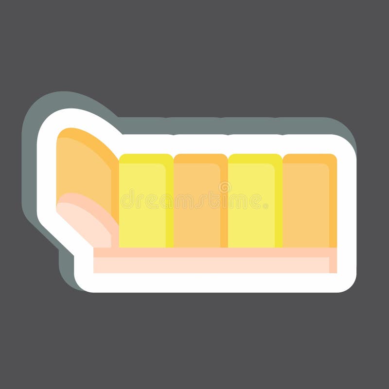 Sticker Sleeping Bed. Related To Backpacker Symbol. Simple Design ...