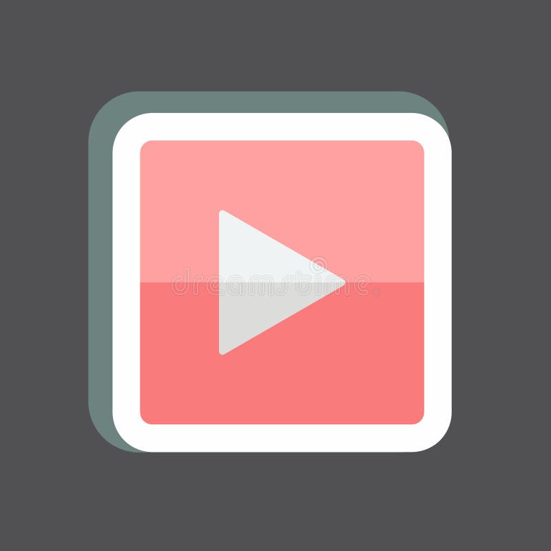 Sticker Slideshow. Suitable for Photo Editing Symbol. Simple Design ...