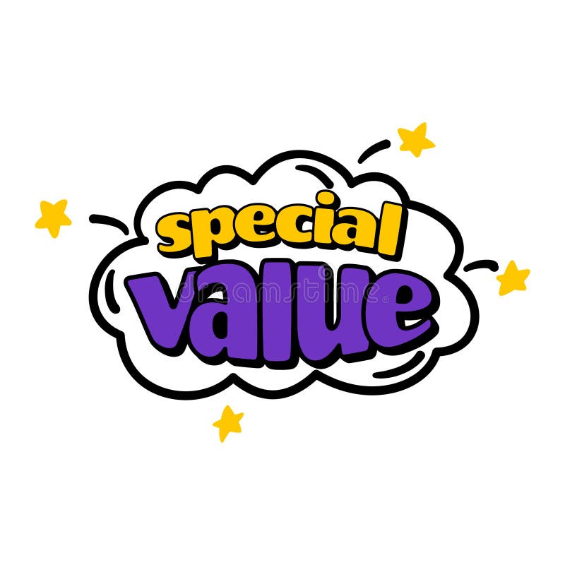 Sticker Special Value, Concept Discount Stock Vector - Illustration of ...