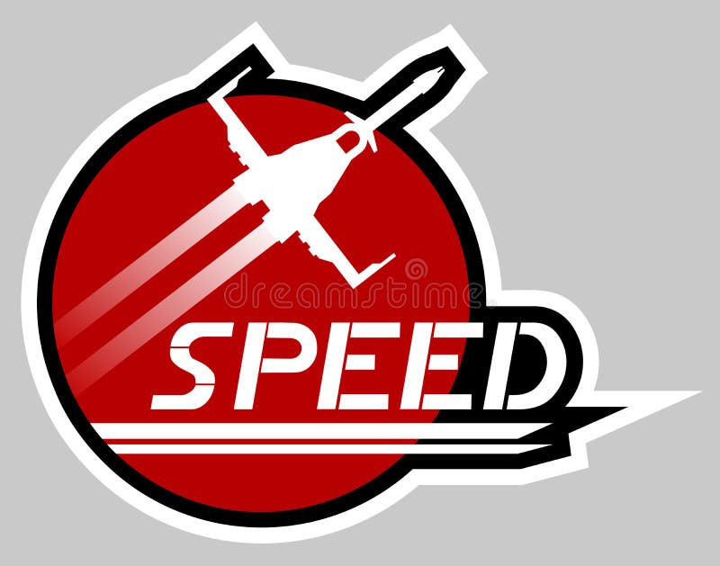 Sticker speed stock vector. Illustration of research - 28208399