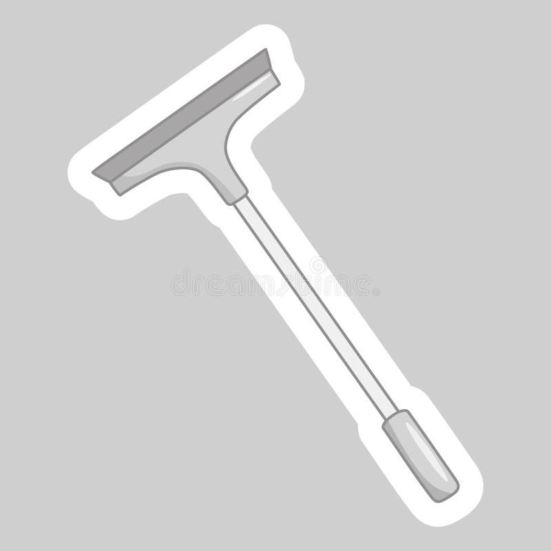 Sticker with Squeegee Cleaning Tool with Long Handle for Window Washing ...