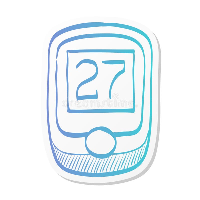 Sticker Style Icon - Dashboard Stock Vector - Illustration of indicator ...