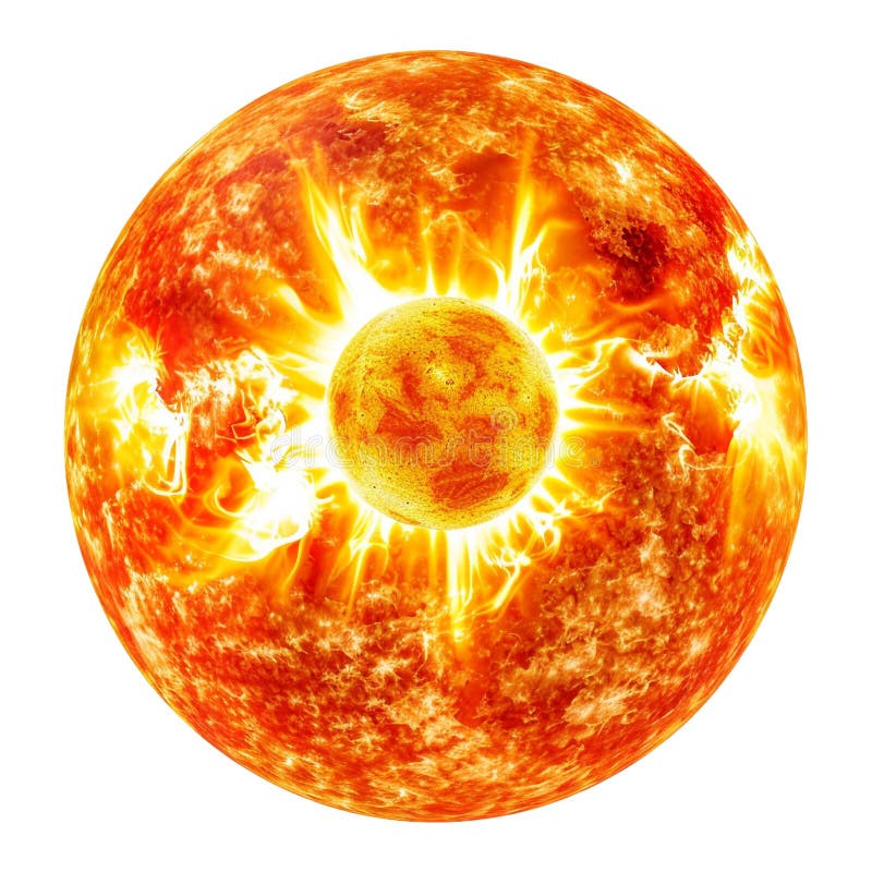 Sticker of a Sun on a Transparent Background - Ai Generated Stock ...