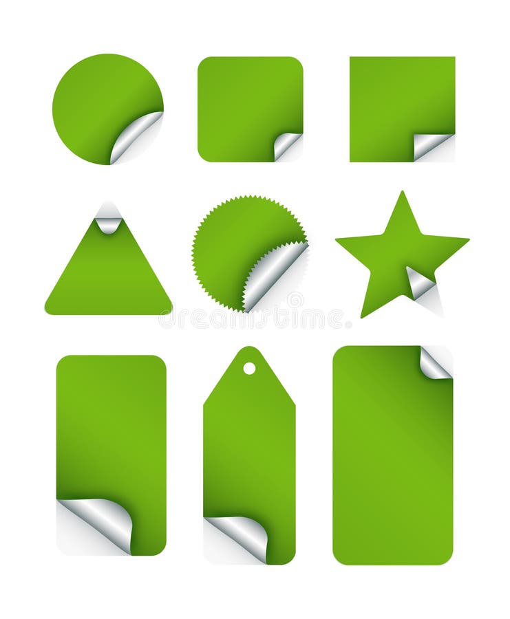 Sticker Tags stock vector. Illustration of shop, curl - 12966329