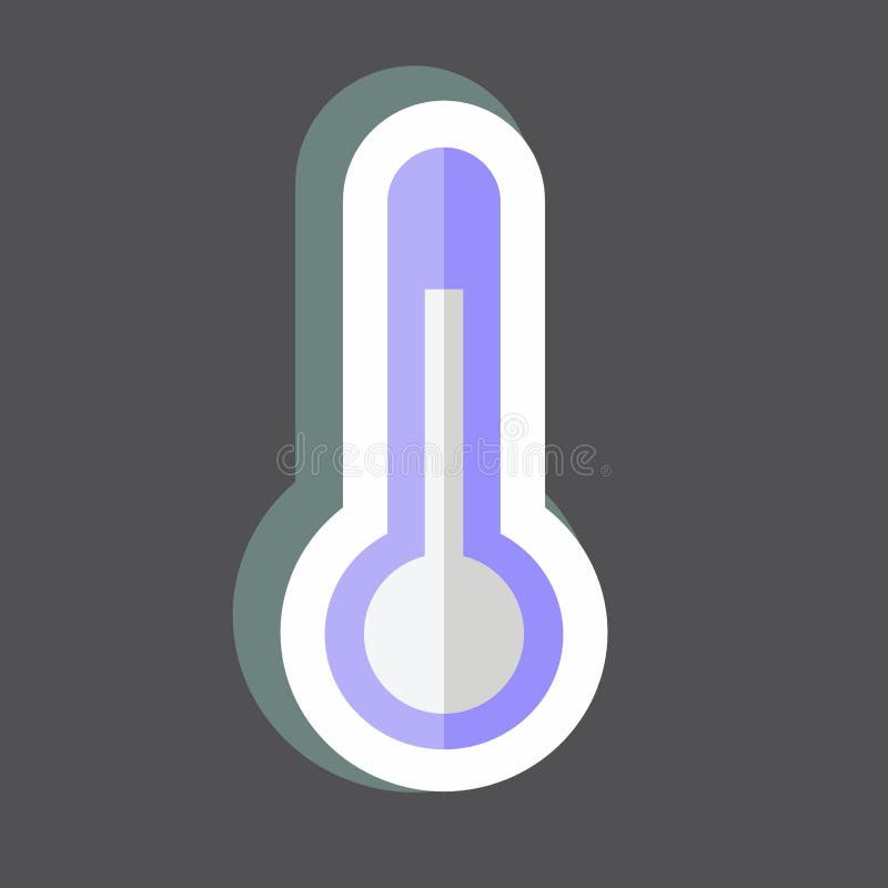Sticker Temperature Check. Suitable for Spring Symbol. Simple Design ...