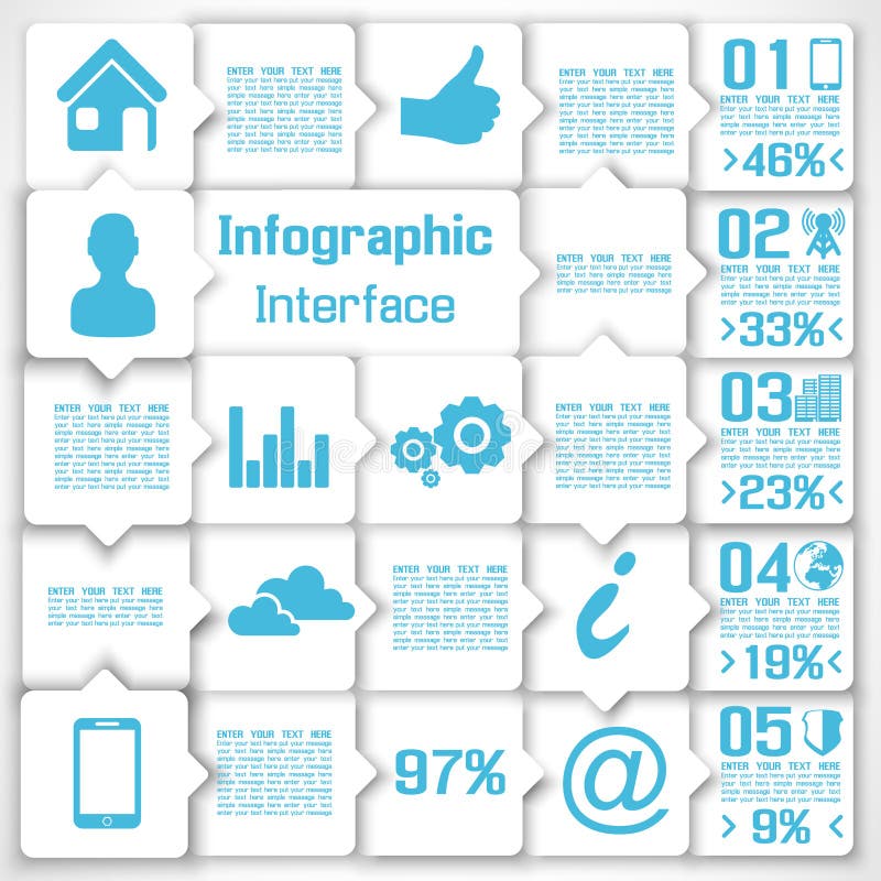 Sticker Template Number Option Stock Vector - Illustration of modern ...