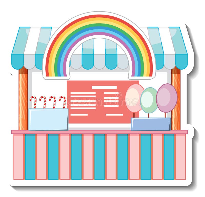 Candy Store Retro Sign Design Stock Vector - Illustration of dessert ...