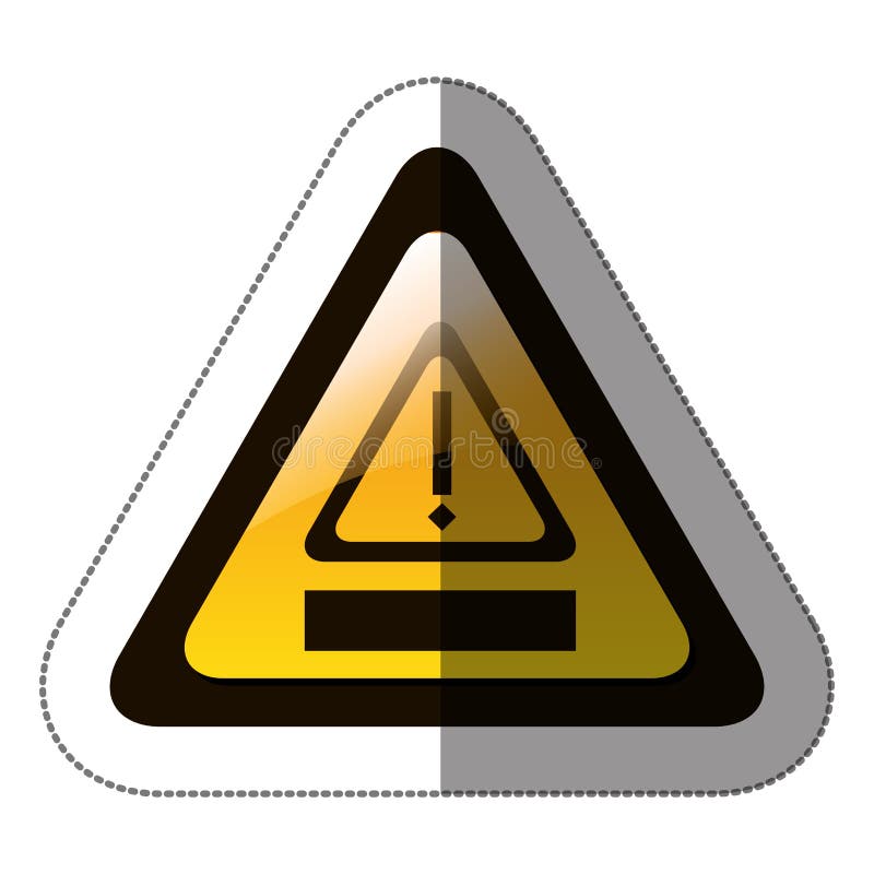 Sticker Triangles Exclamation Sign Stock Illustrations – 3 Sticker ...