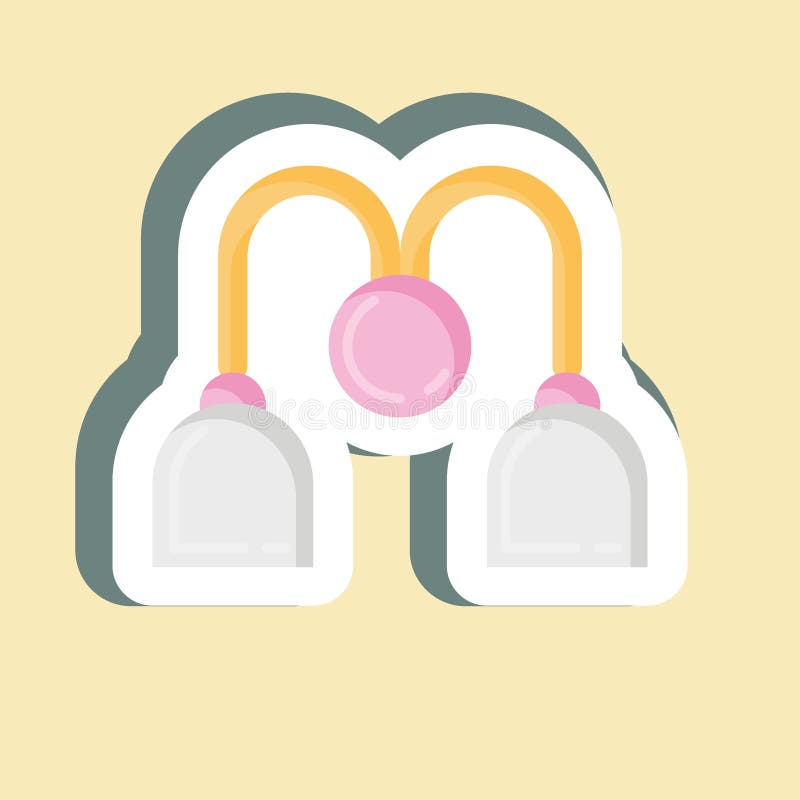 Sticker Wall Lamps. Suitable for House Symbol. Simple Design Editable ...