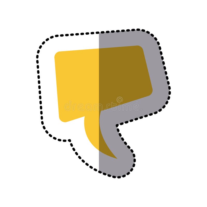 Sticker Yellow Square Dialog Box Design Stock Illustration ...