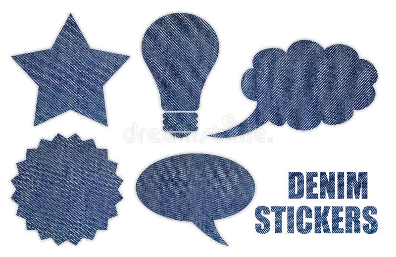 Denim letters stock vector. Illustration of cotton, jeans - 24384966