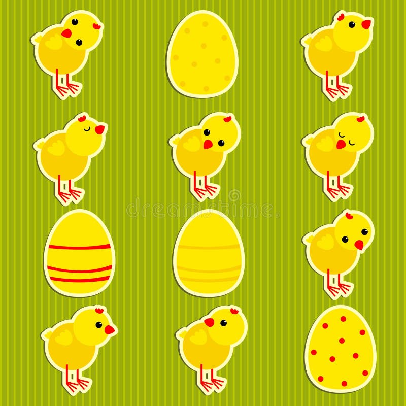 Easter baby chicks stock vector. Illustration of chicken - 4282757