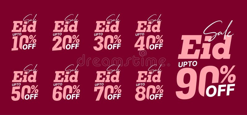 Eid Sale Tags - Eid Sale Discount Stickers, Labels and Designs Stock ...