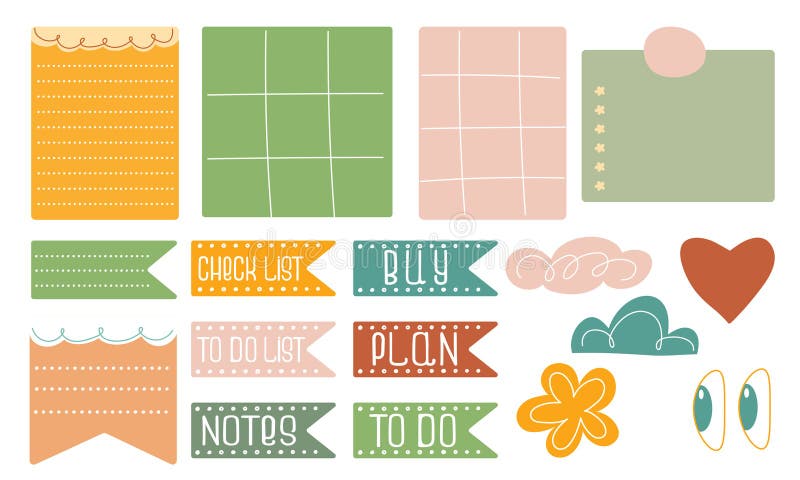 Stickers, Decals, Paper Notes for Notes and Planners, Lettering for ...