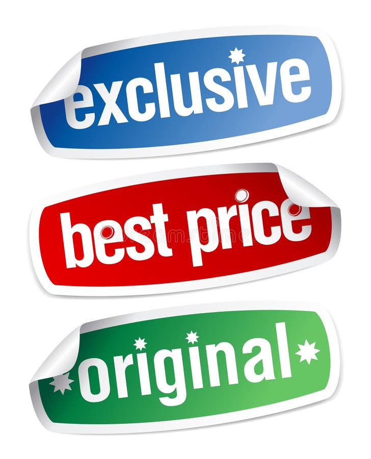 Icons exclusive stock vector. Illustration of label, symbol - 30063647
