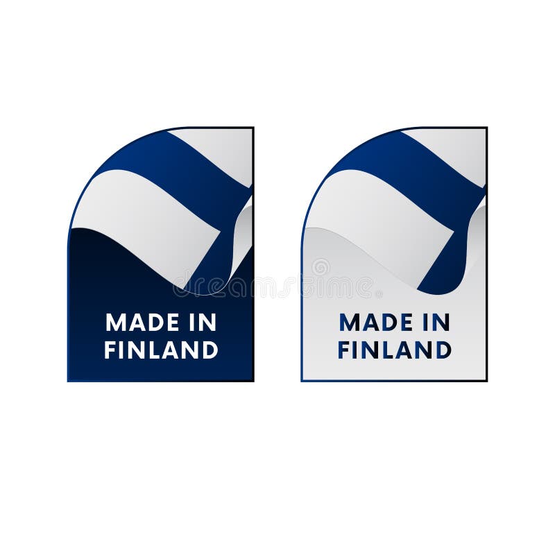 Stickers Made in Finland. Vector Illustration. Stock Illustration ...