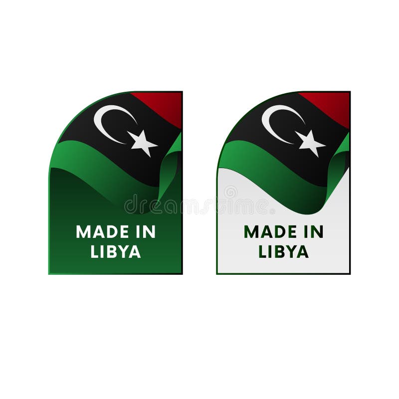 Stickers Made in Libya. Vector Illustration. Stock Vector ...