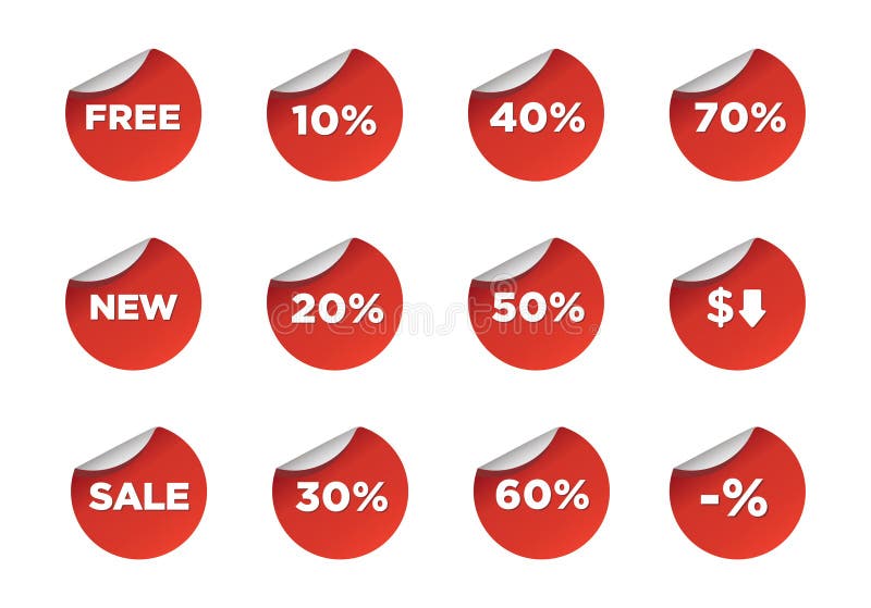 Stickers_marks_labels stock vector. Illustration of sign - 8990805