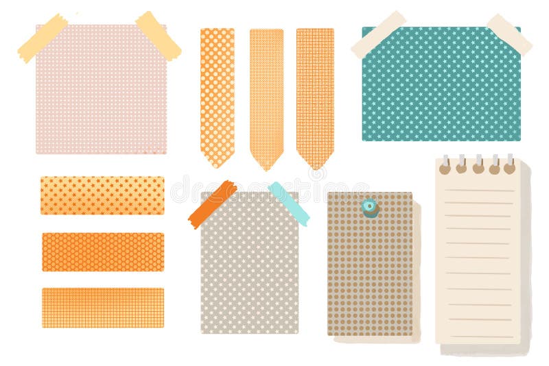 Stickers, Notes Scotch To Du Sheets Notes Bulet Journal Drawn by Hand ...