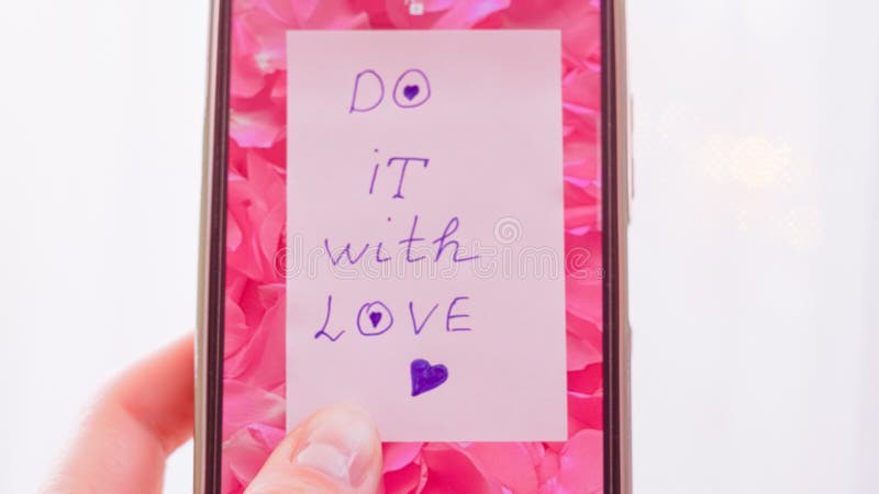 Stickers in Pink for Emotional Strength and daily Joy Stock Photo ...