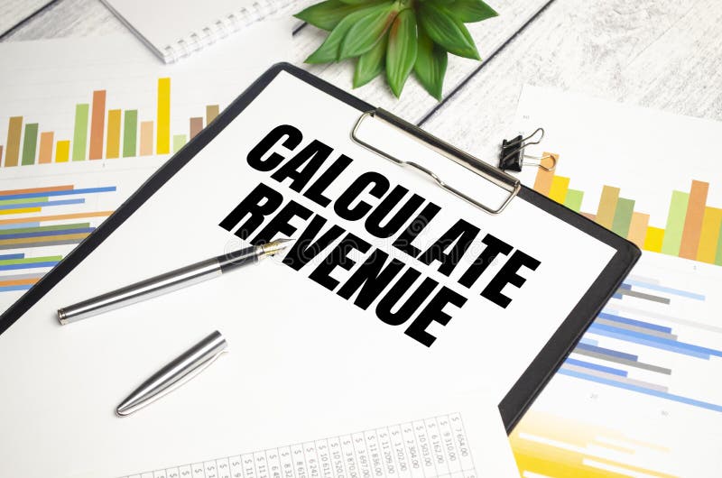 Stickers, Plant, Pen and a White Notebook with the Text CALCULATE ...